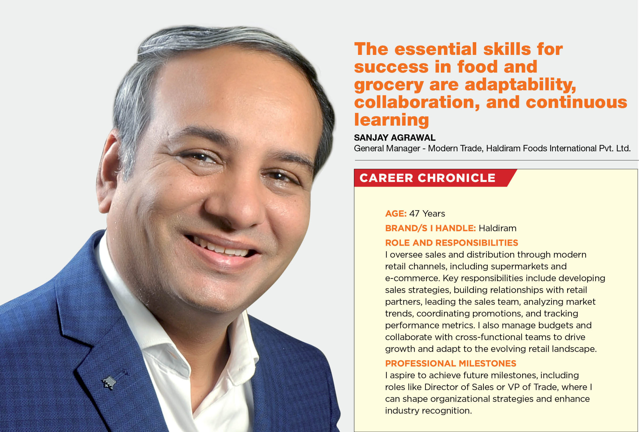 The essential skills for success in food and grocery are adaptability, collaboration, and ...