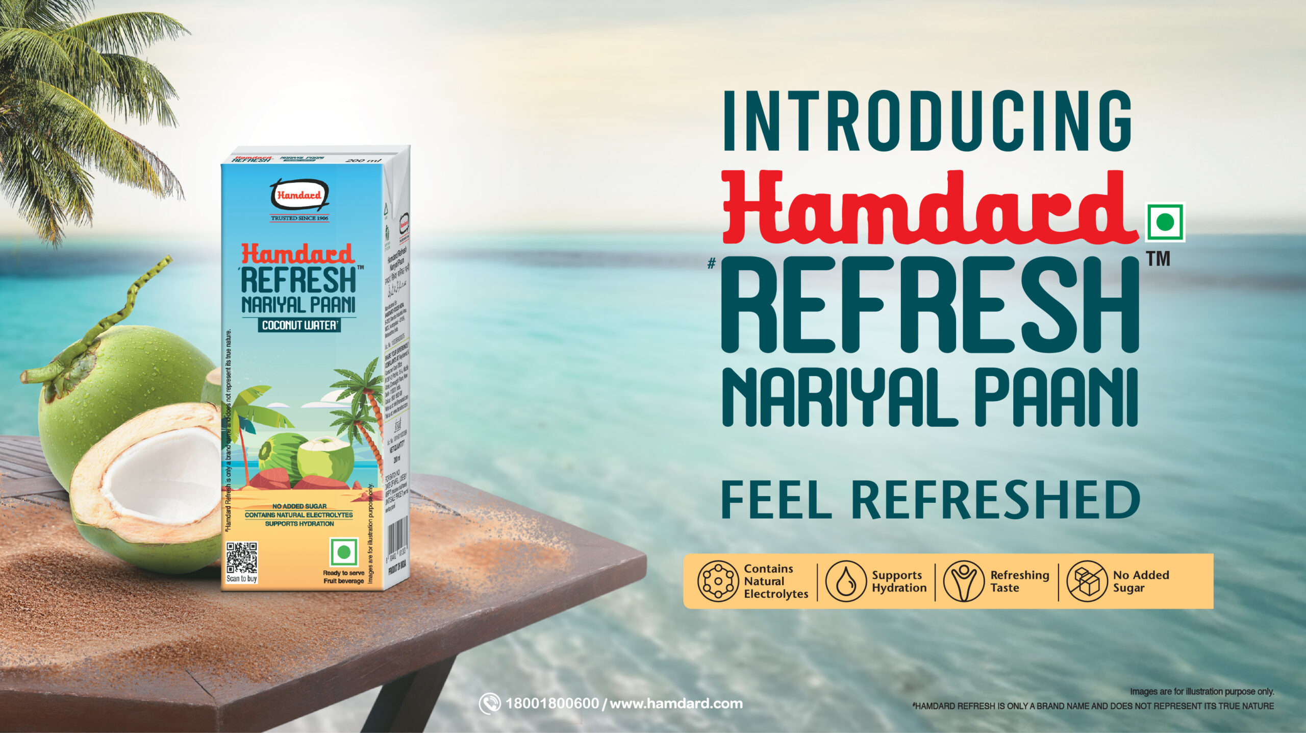 Hamdard Foods India launches new “Hamdard #Refresh Nariyal Paani” for ...